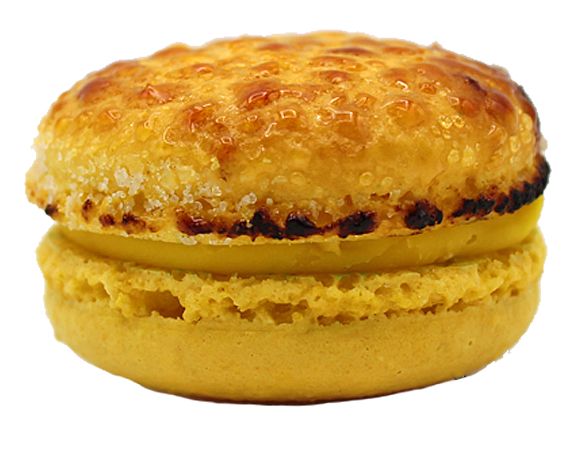 Jackfruit Lychee Creme Brûlée - Macarooz