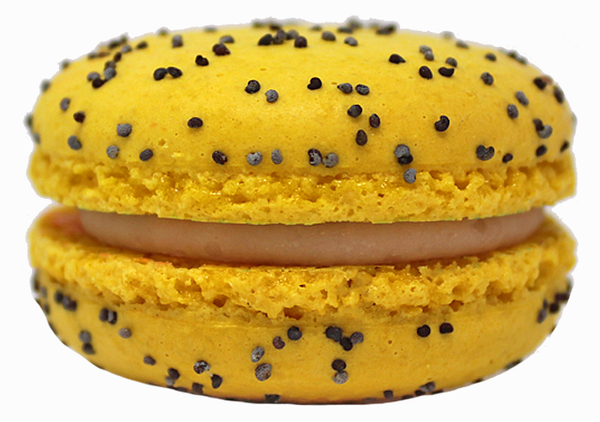 Lemon Raspberry Poppy Seed Macaron - Macarooz